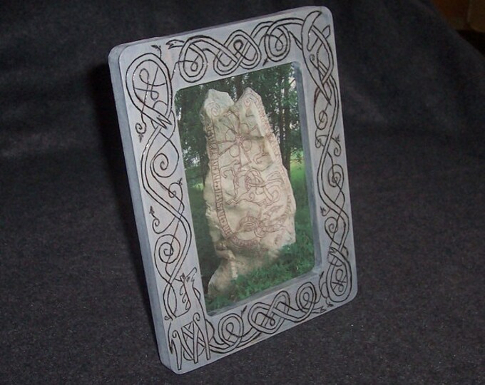 Viking Picture Frame Norse Wooden Photo Frame Urnes Stave Church ...