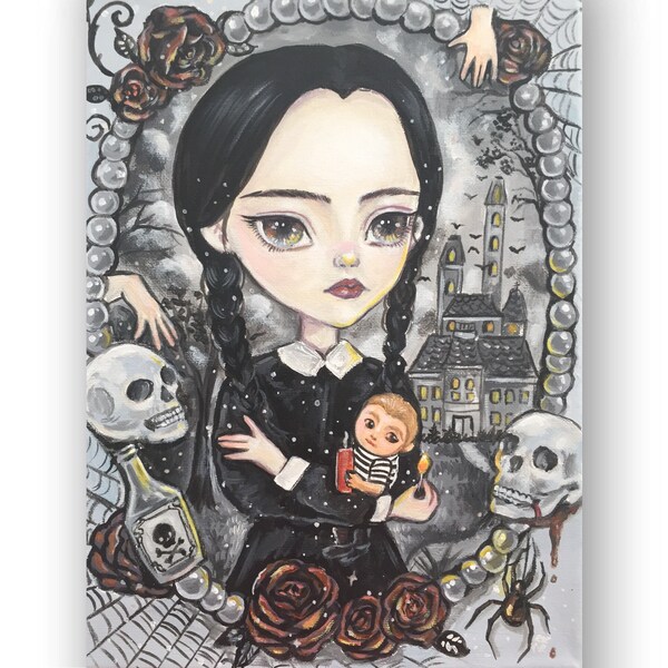 Free Wednesday Addams Svg - Etsy