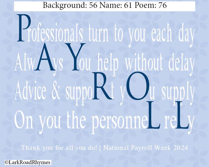 National Payroll Week Gifts, 8x10 Personalized Staff Appreciation Print ...
