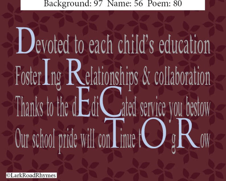 School Director Gift, 8x10 Meaningful Retirement Gift, Thoughtful ...