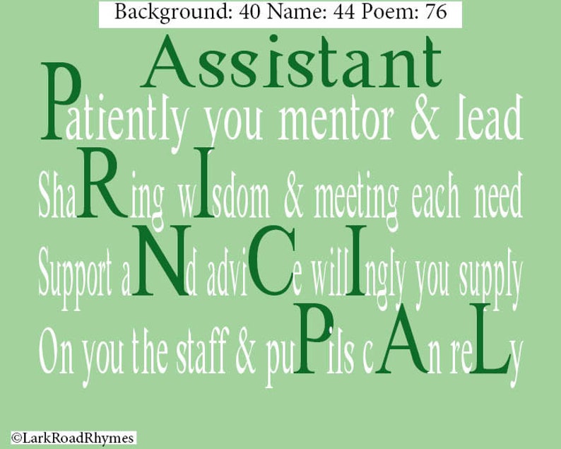 Assistant Principal Gift, 8x10 Meaningful Retirement Gift, Thoughtful ...