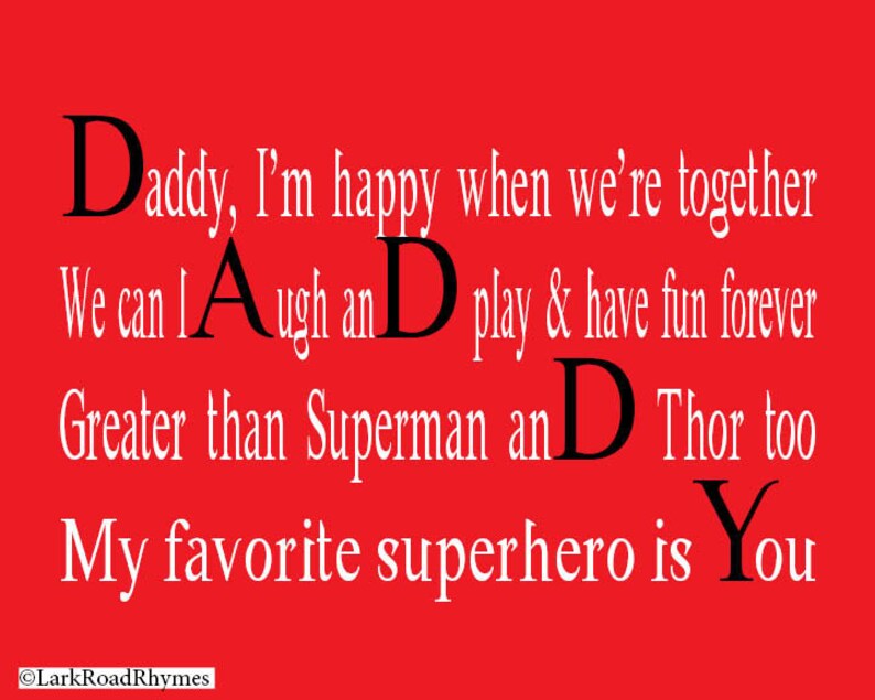 New Dad Poem From Baby Daughter or Son, 8x10 Daddy Birthday Present ...