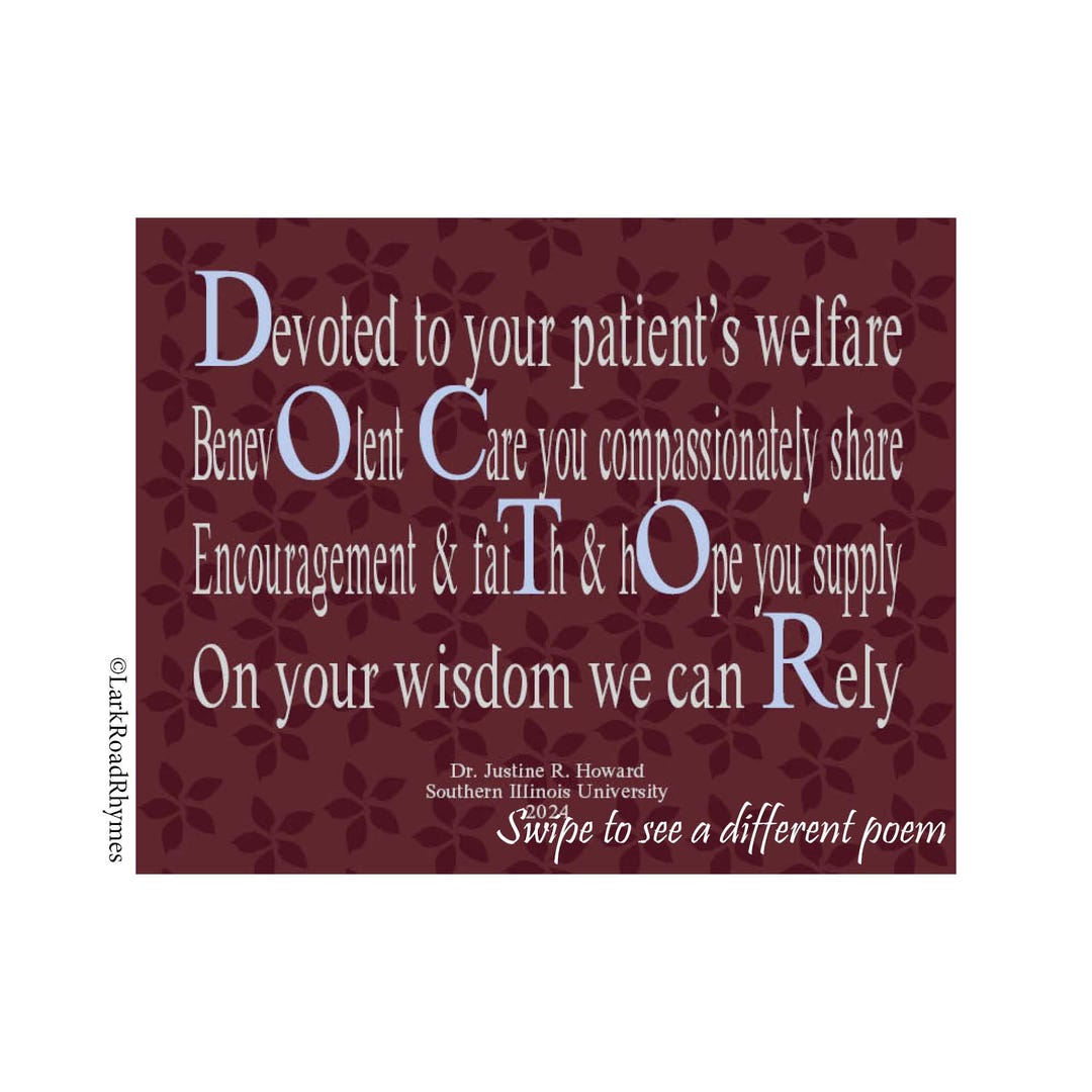Thank You Gift for Doctor, 8x10 Meaningful Retirement Gift, Thoughtful ...