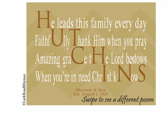 Christian Name Poem Print 8x10 Personalized Religious Wall | Etsy
