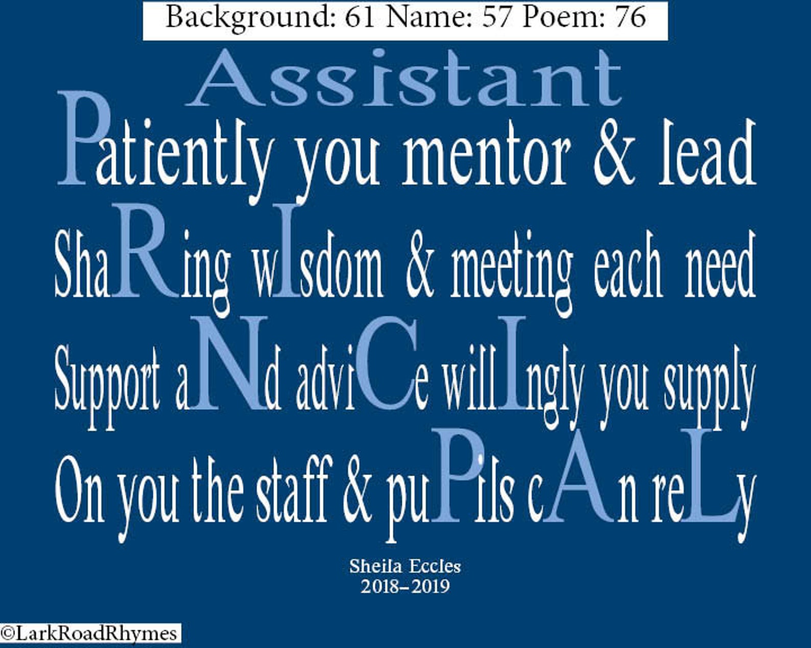 Printable Principal Gift 8x10 Personalized Assistant - Etsy