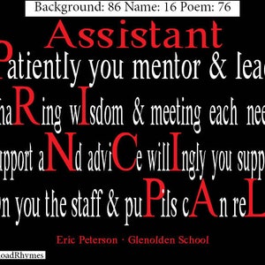 Assistant Principal Gift, 8x10 Meaningful Retirement Gift, Thoughtful ...