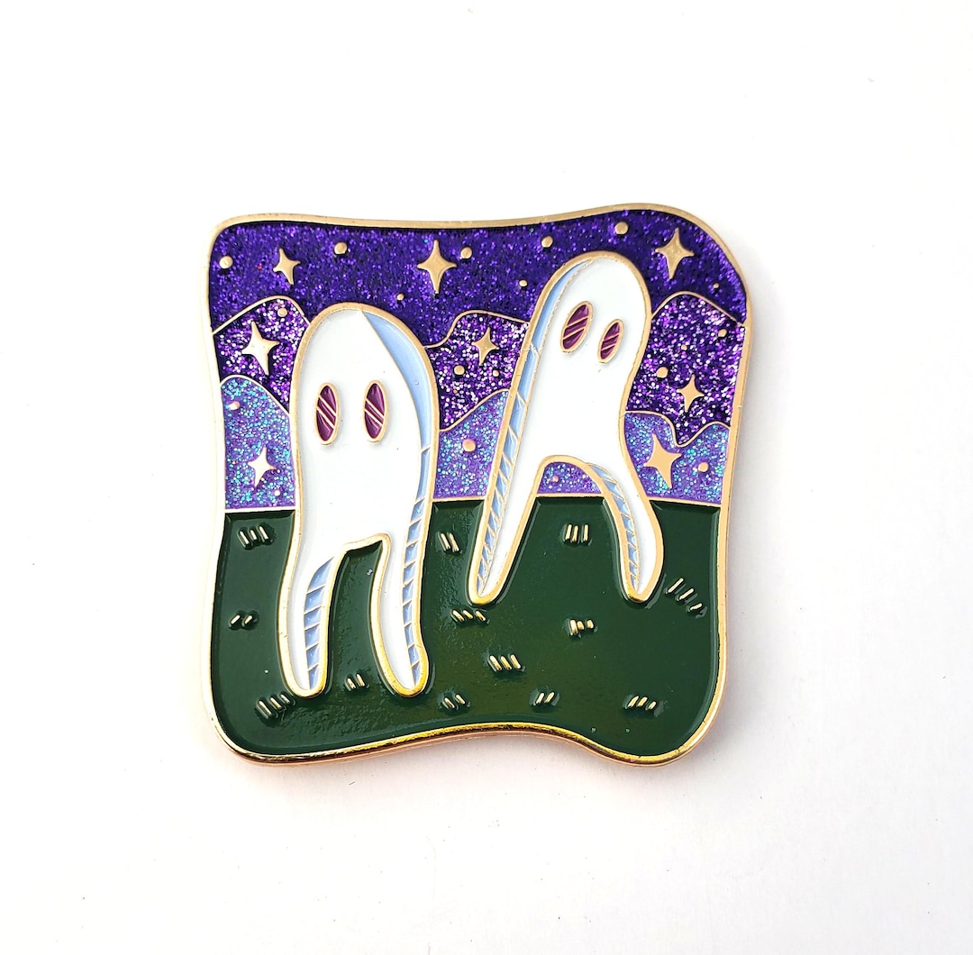 Fresno Nightcrawler Enamel Pin, Glitter Cryptid Art (1.75") - Etsy