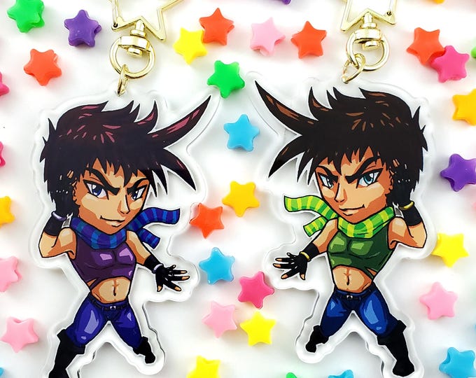 Joseph Joestar Keychain, JJBA Jojo Anime Gift - Etsy