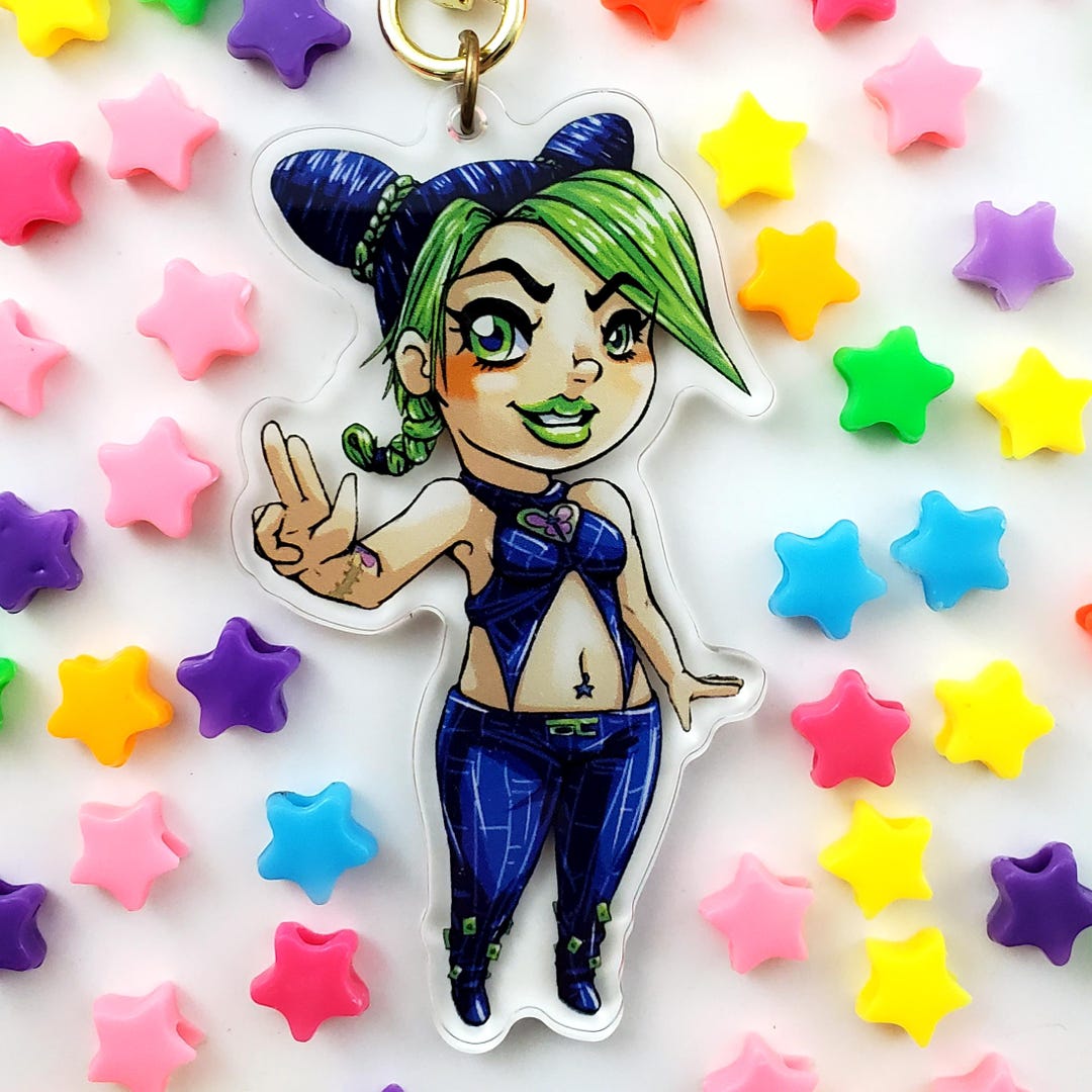 Jolyne Kujo Keychain, JJBA Jojo Anime Gift - Etsy