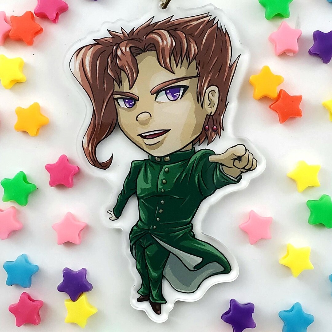 Kakyoin Keychain, JJBA Jojo Anime Gift - Etsy