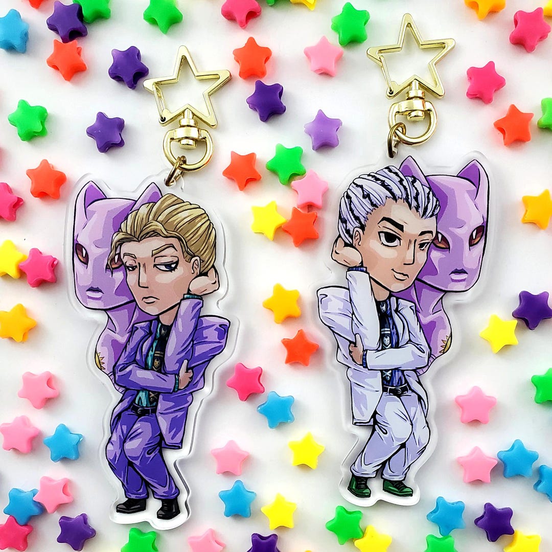 Kira Keychain, JJBA Jojo Anime Gift - Etsy