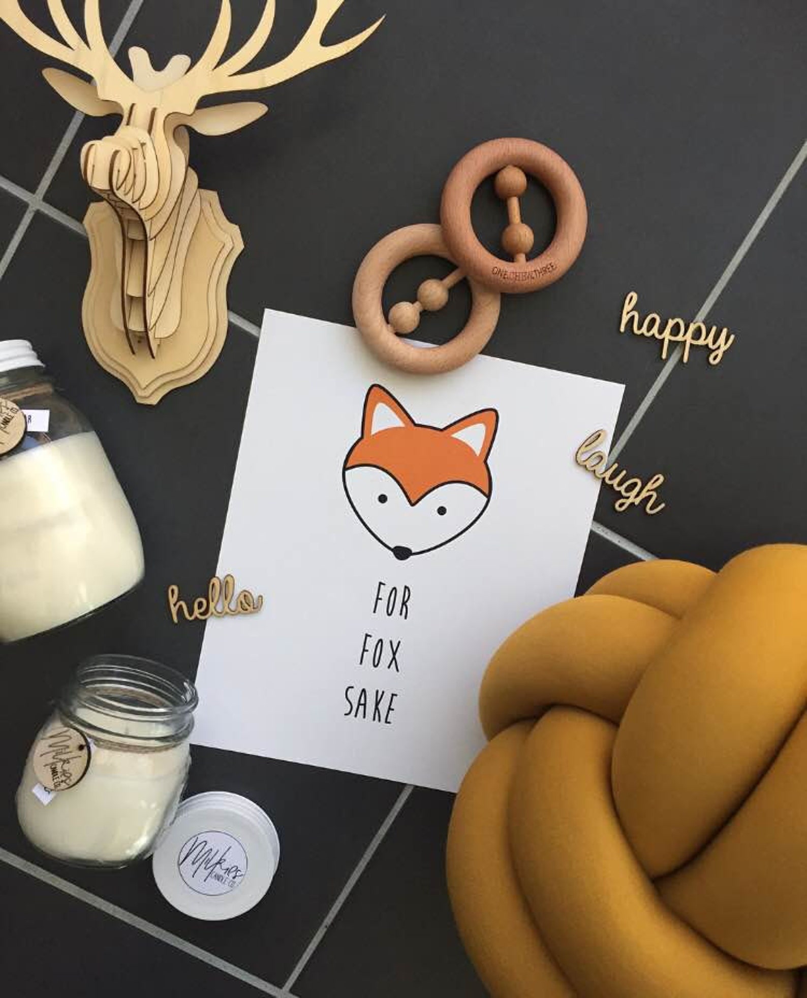 FOR FOX SAKE Funny Animal Pun Artwork 8x10 Inch Print - Etsy Australia