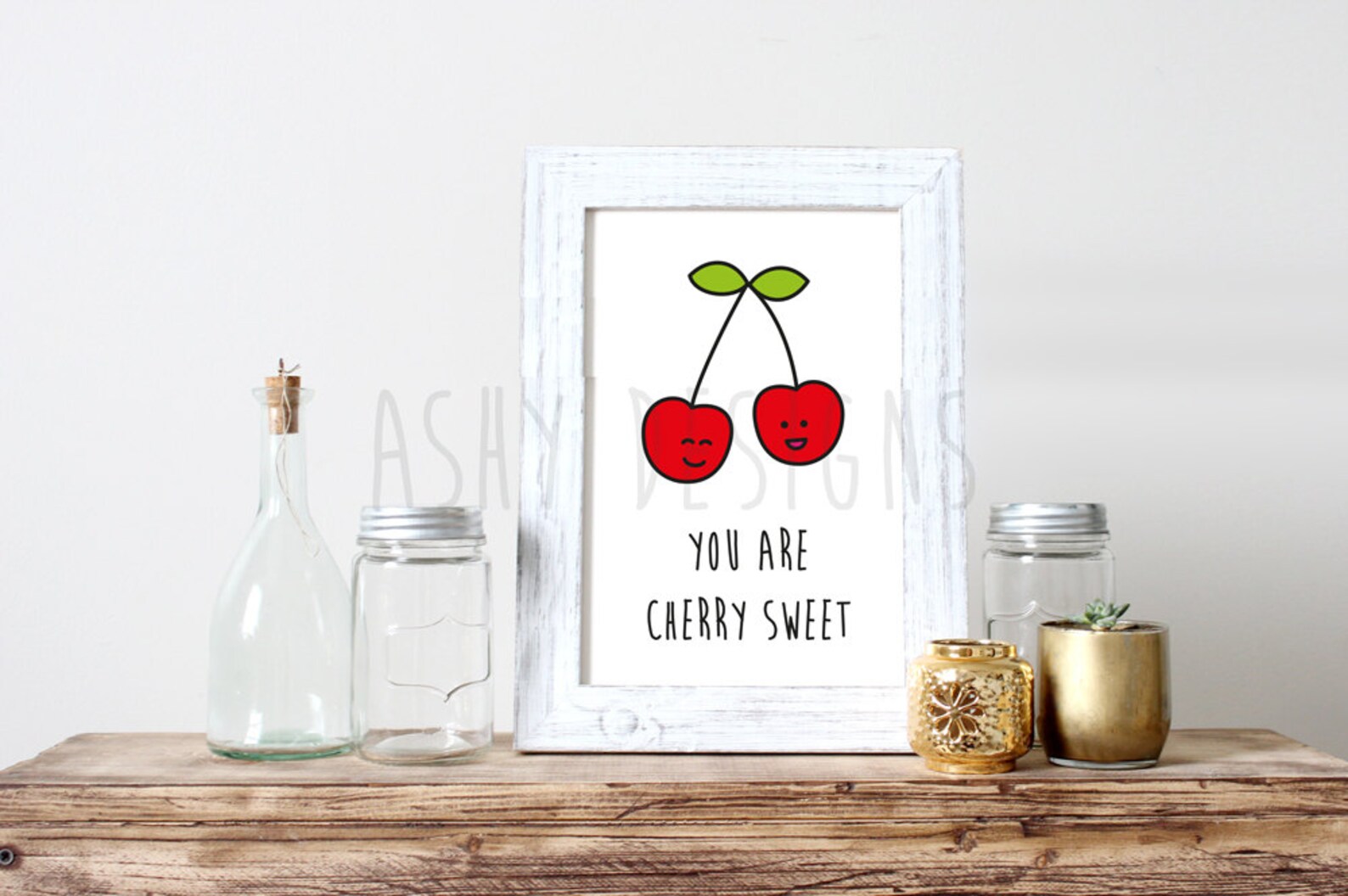 YOU Are CHERRY SWEET Picture Frame Idea 8x10 Print Cute | Etsy