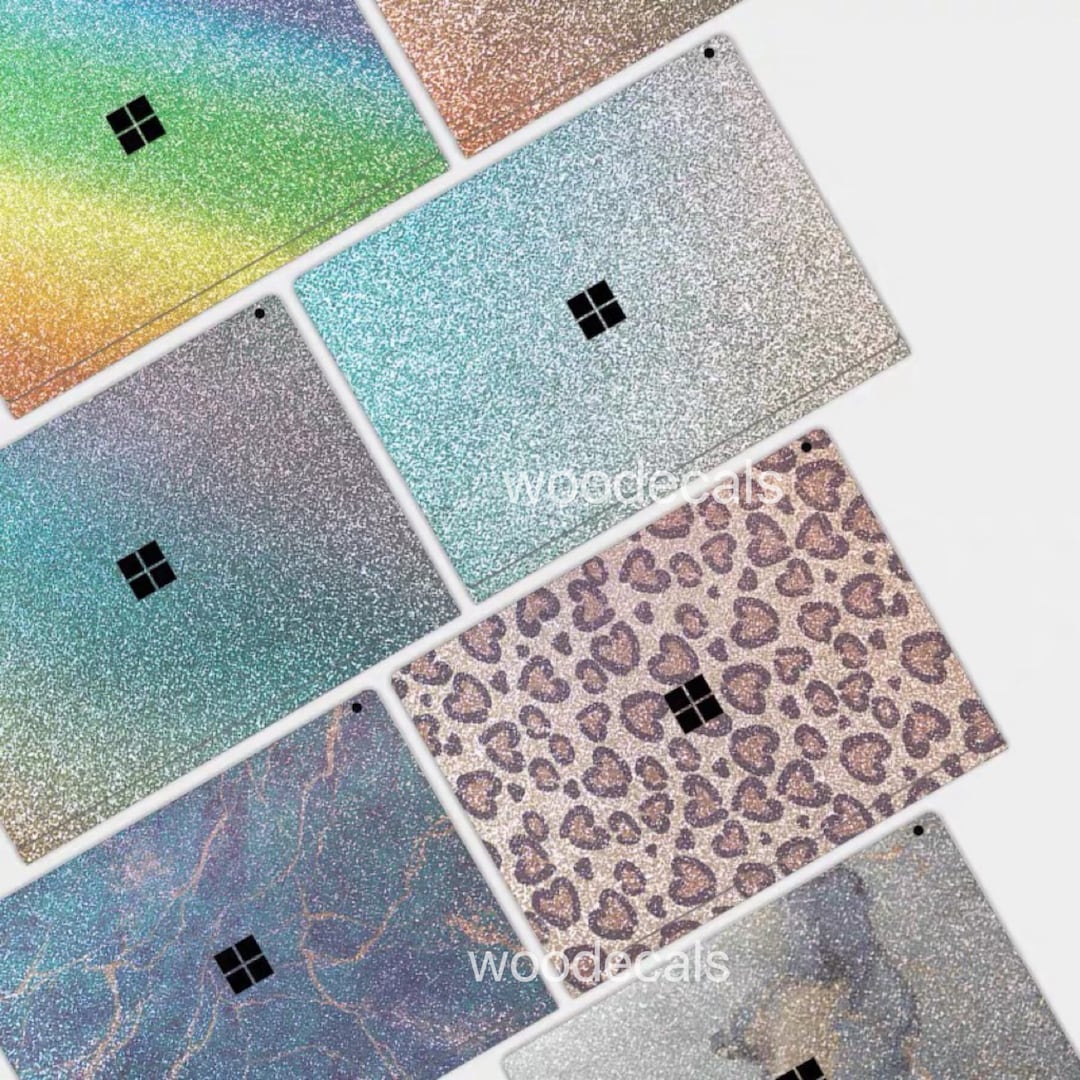 Glitter Sparkling Surface Laptop 5 4 Book 3 2 1 Skin Surface Laptop Go ...