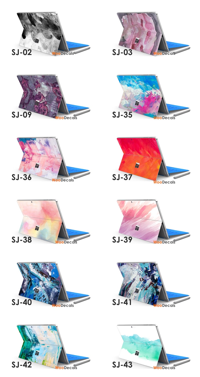 Surface Pro 9 8 X 7 6 5 4 3 Surface Go 3 1 2 Decal Sticker - Etsy