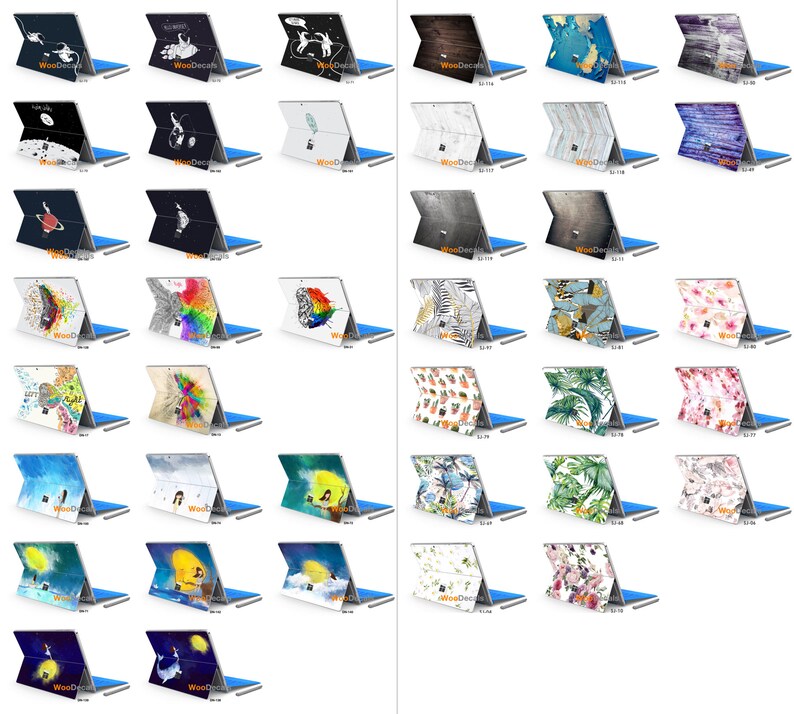Surface Pro 9 8 X 7 6 5 4 3 Go 3 1 2 Decal Sticker Skin for - Etsy