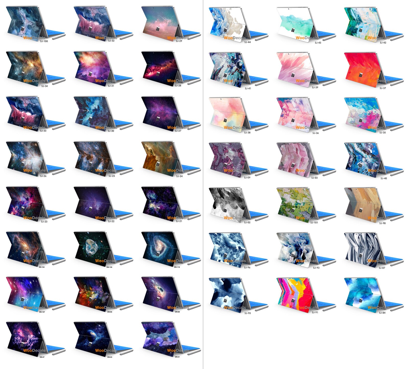 Surface Pro 9 8 X 7 6 5 4 3 Surface Go 3 1 2 Decal Sticker - Etsy