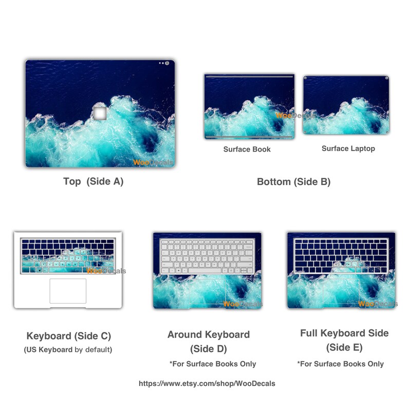 Surface Book 4 3 2 1 Skin Surface Laptop Sticker for Microsoft - Etsy
