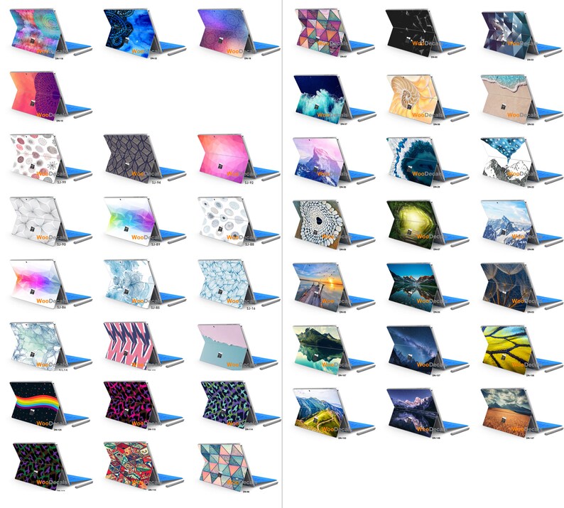 Surface Pro 9 8 X 7 6 5 4 3 Surface Go 3 1 2 Decal Sticker - Etsy