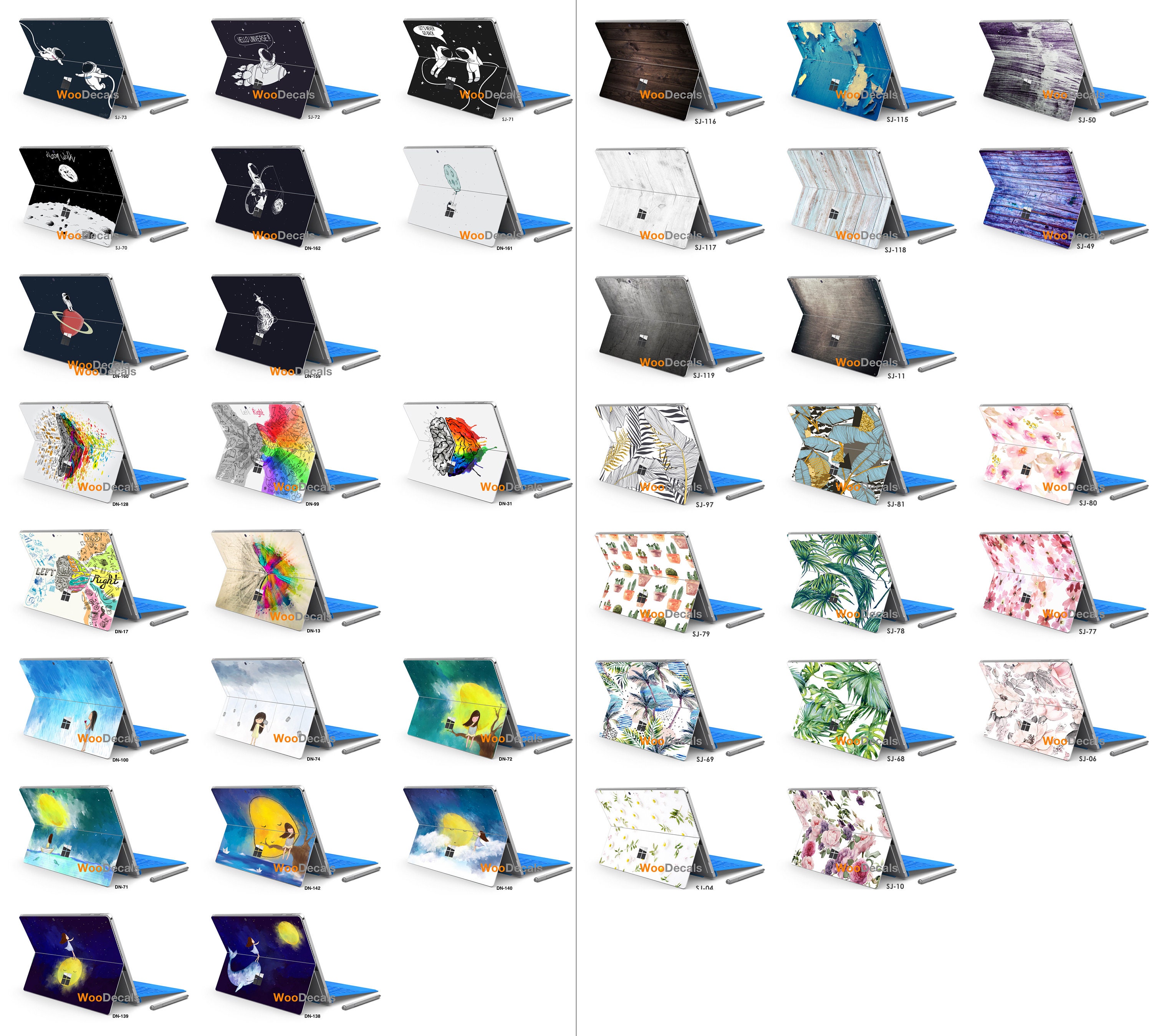 Surface Pro 9 8 X 7 6 5 4 3 Surface Go 3 1 2 Decal Sticker Skin for ...