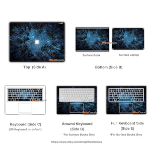 Surface Book 4 3 2 1 Skin Surface Laptop 1 2 3 Sticker for Microsoft ...