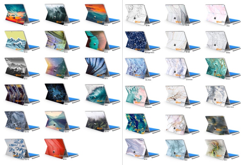 Surface Pro 9 8 X 7 6 5 4 3 Go 3 1 2 Decal Sticker Skin for - Etsy