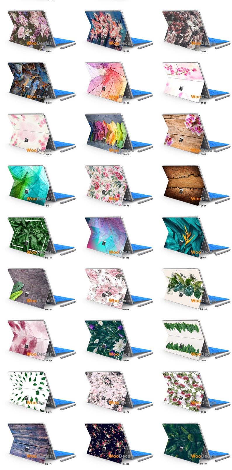 Surface Pro 9 8 X 7 6 5 4 3 Surface Go 3 1 2 Decal Sticker - Etsy