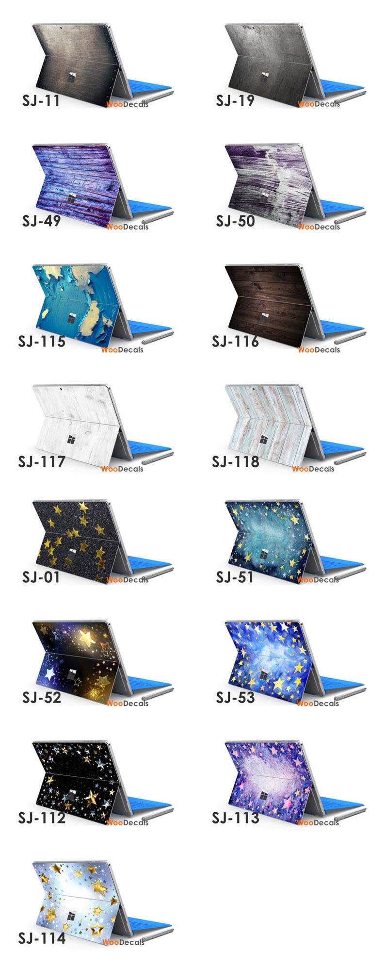 Surface Pro 9 8 X 7 6 5 4 3 Surface Go 3 1 2 Decal Sticker Skin for ...
