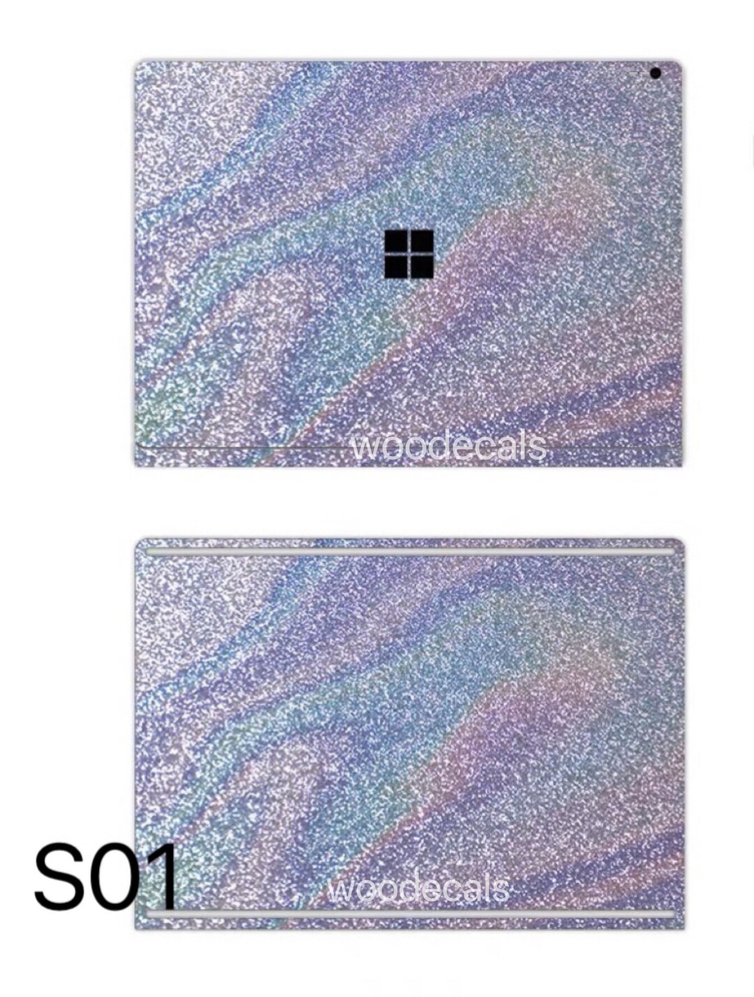 Sparkling Glitter Metallic Surface Pro 9 8 X 7 6 5 4 3 Surface Go 3 1 2 ...