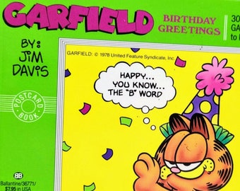 Garfield Postcards - Etsy