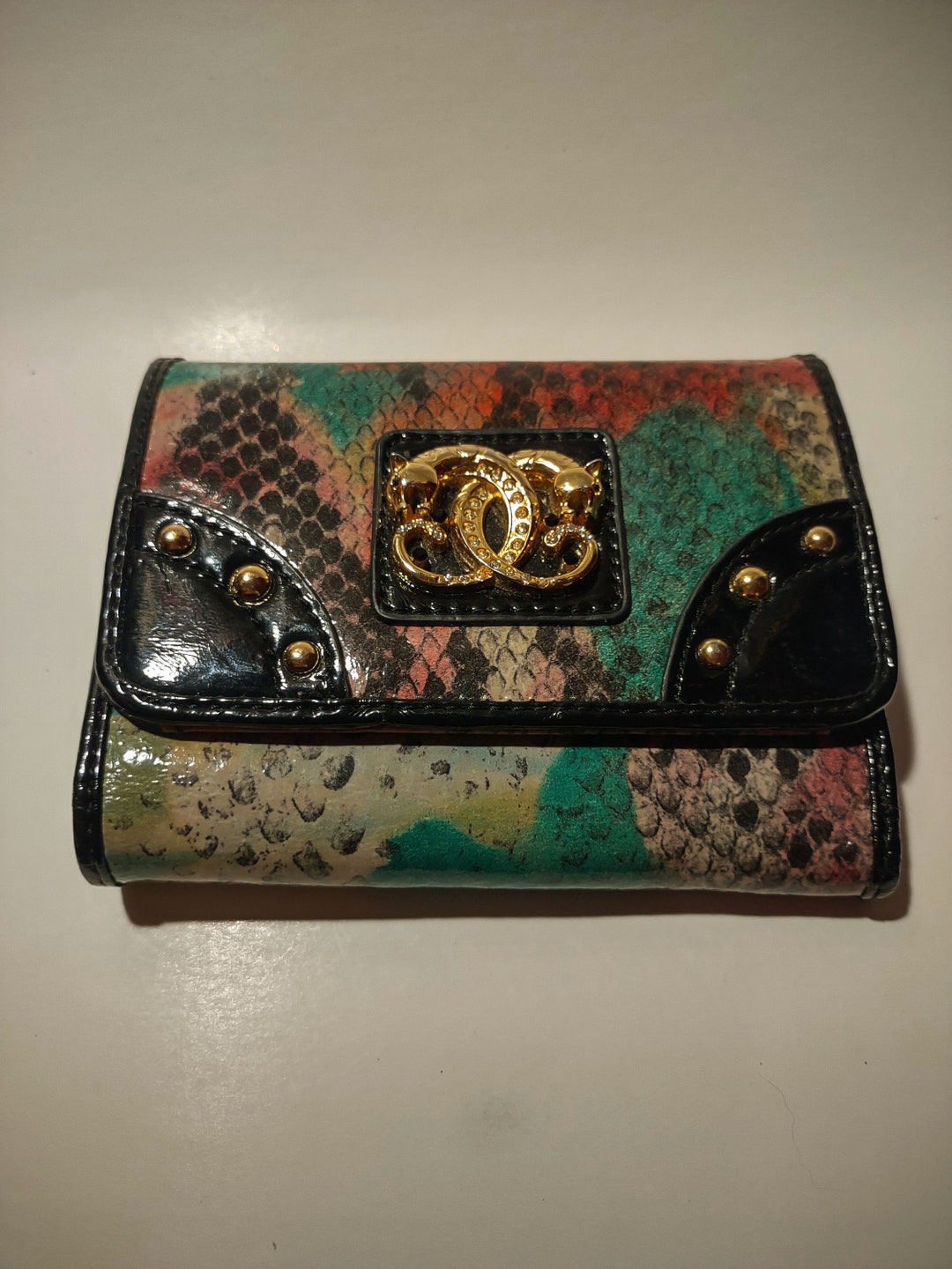 Vintage 1980's Leather Sharif Tri-fold Wallet - Etsy