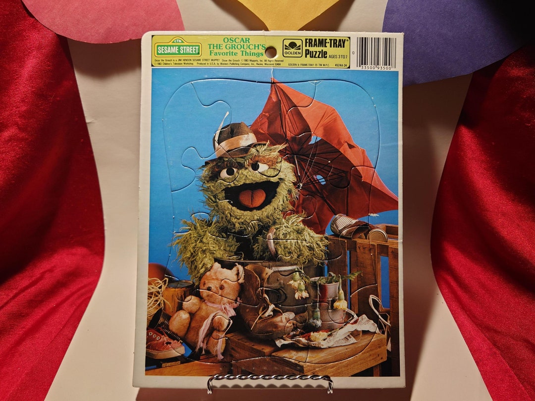 Three (3x) Vintage 1980's Sesame Street Frame-tray Puzzles - Etsy