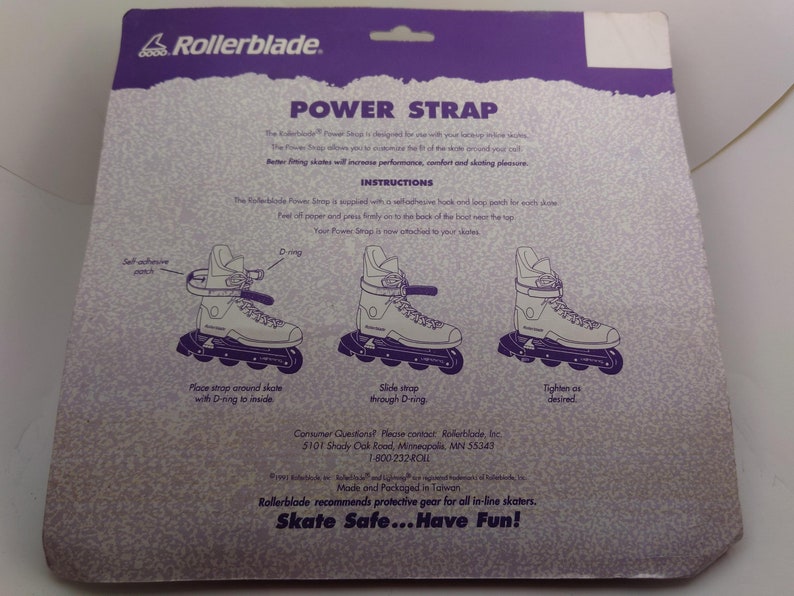 Vintage 1991 Original Rollerblade Power Straps - Etsy