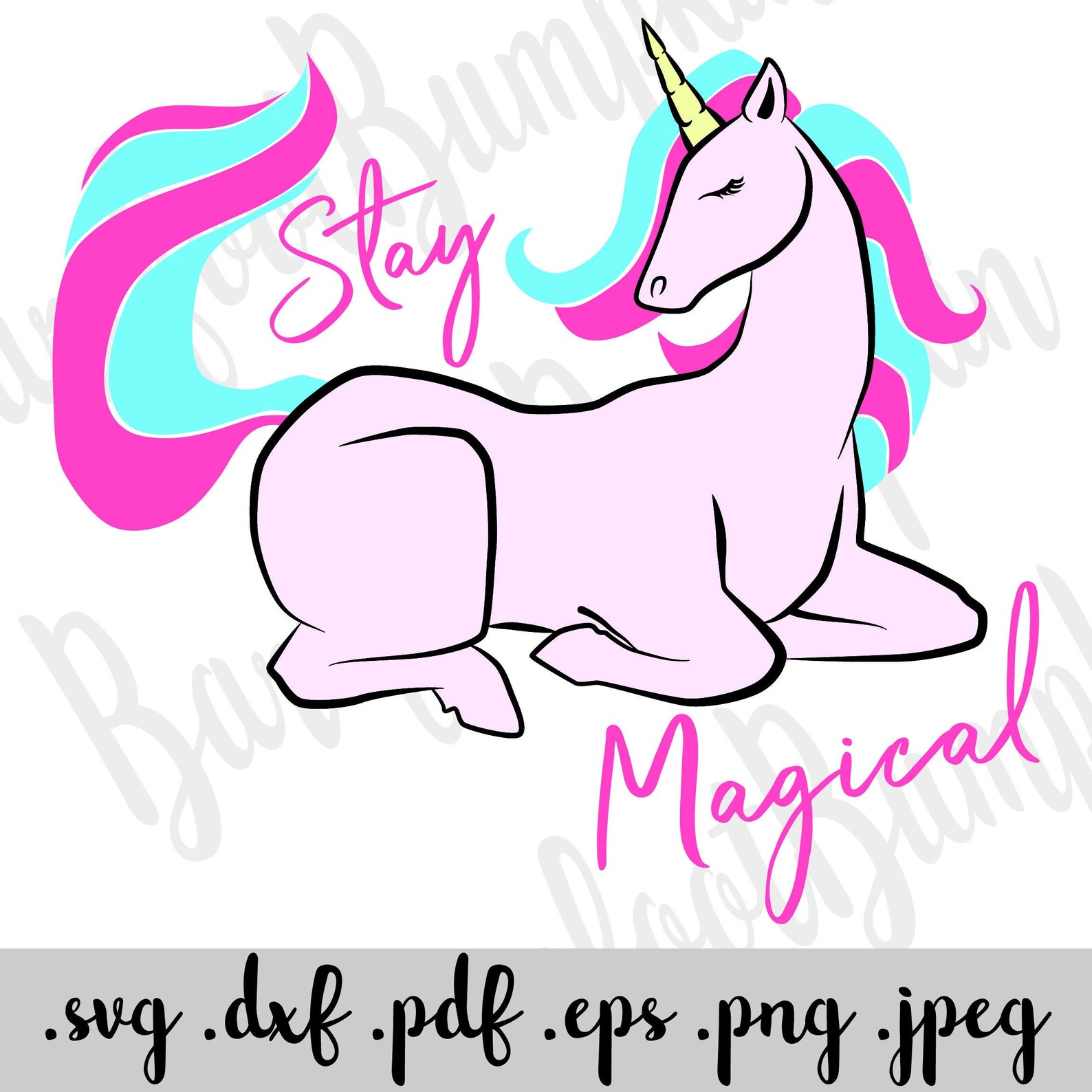 Stay Magical Unicorn SVG Instant Download - Etsy