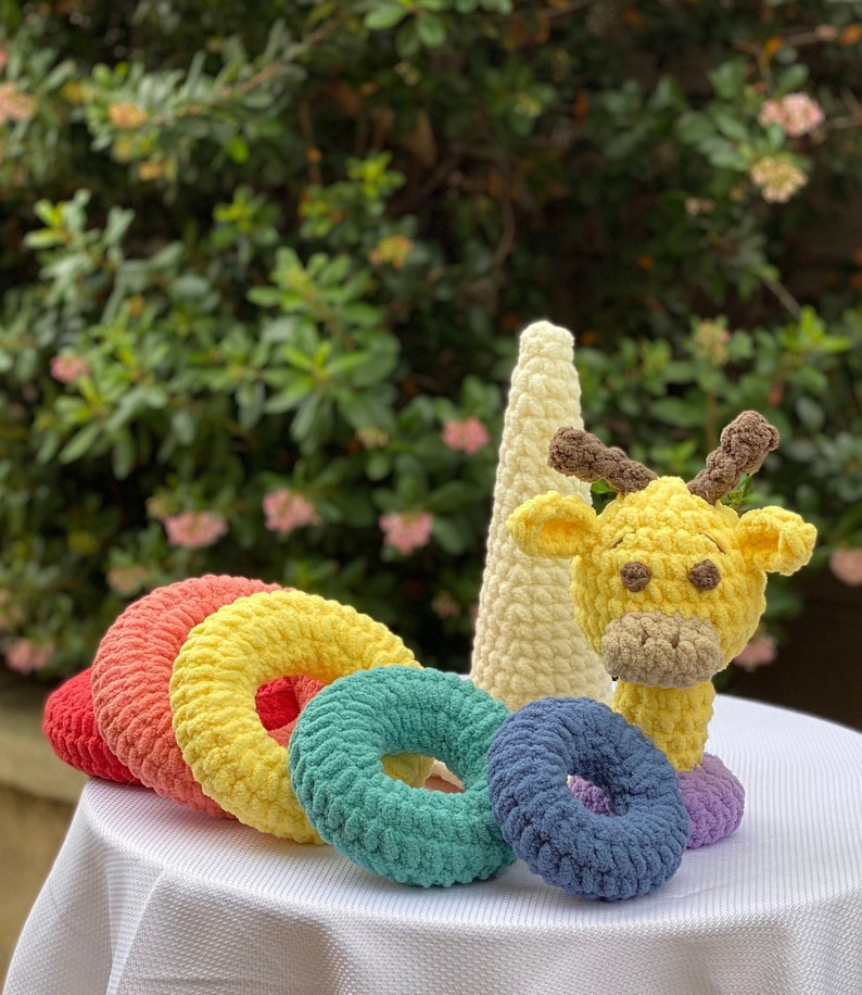 Crochet Animal Themed Ring Stacker Ring Toy - Etsy