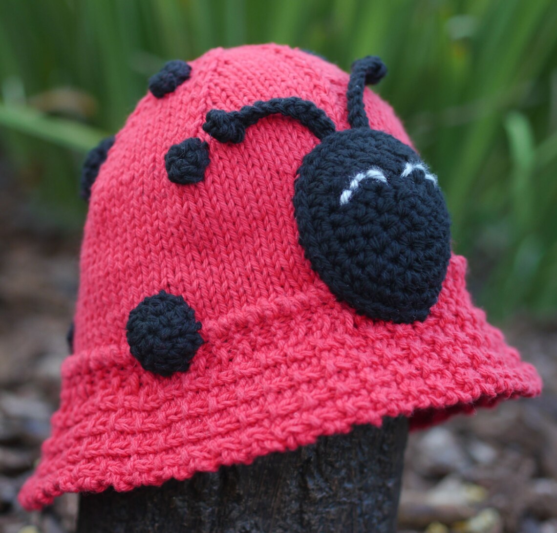 Ladybug Anifloppyhat knit Floppy Hat - Etsy