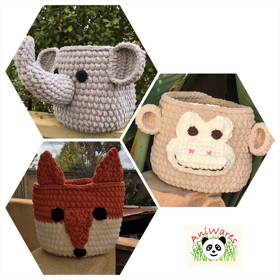 Animal Themed Storage Baskets - Etsy