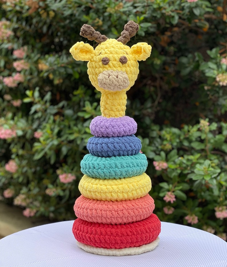 Crochet Animal Themed Ring Stacker Ring Toy - Etsy