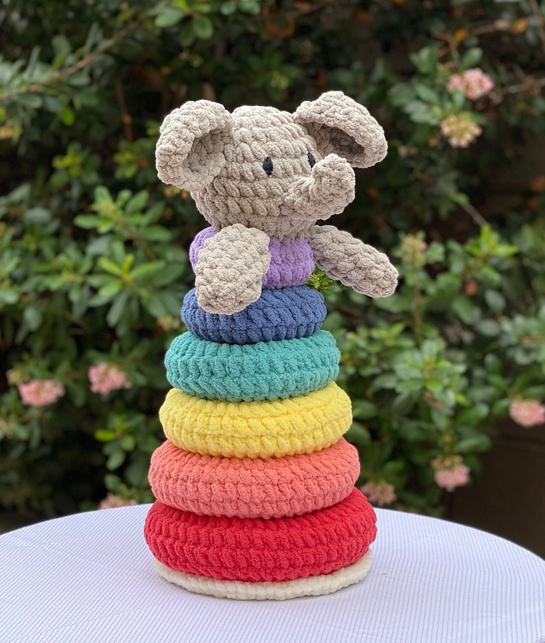 Crochet Animal Themed Ring Stacker Ring Toy - Etsy
