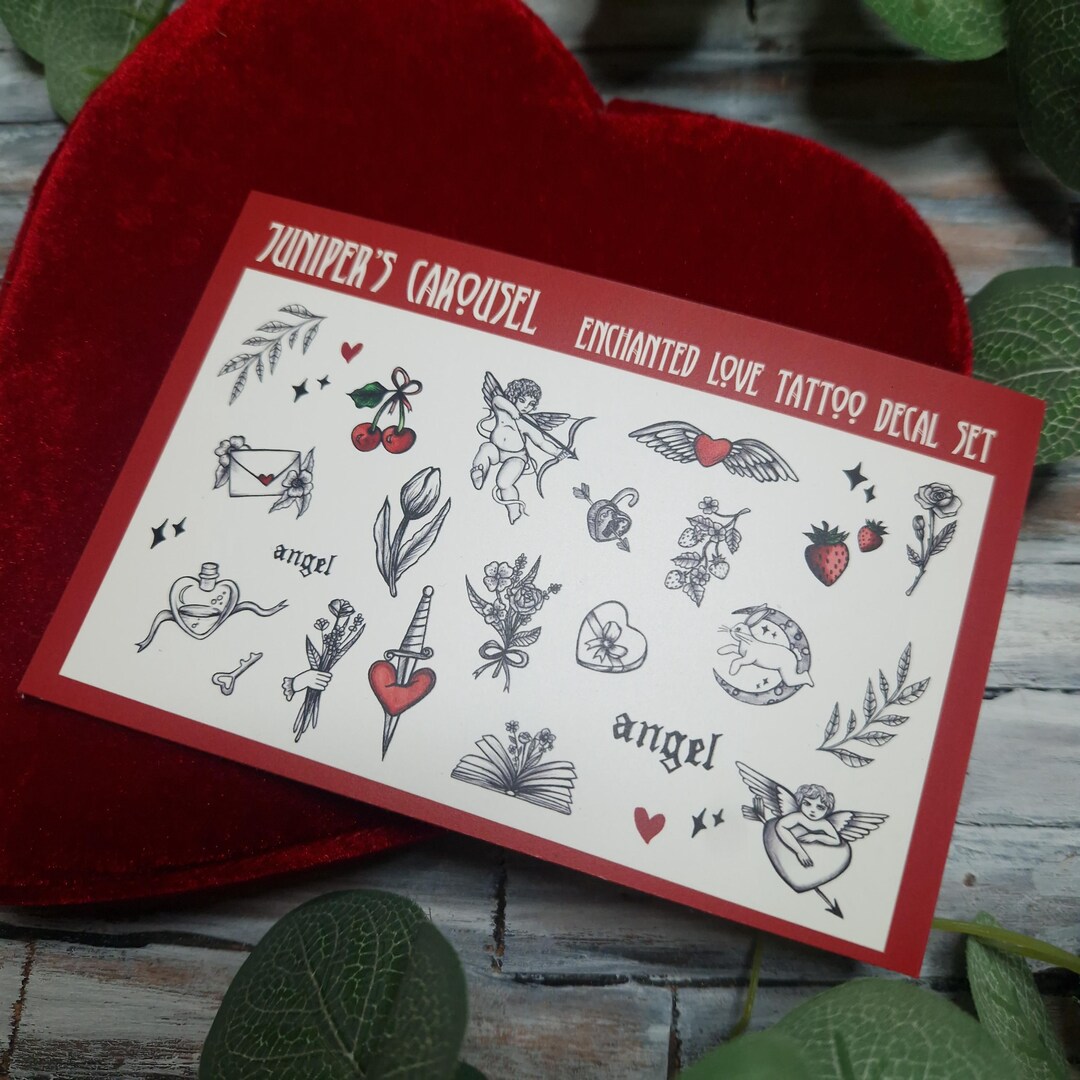 Enchanted Love - Colour Tattoo Decal Set for Blythe, Barbie, BJD ...