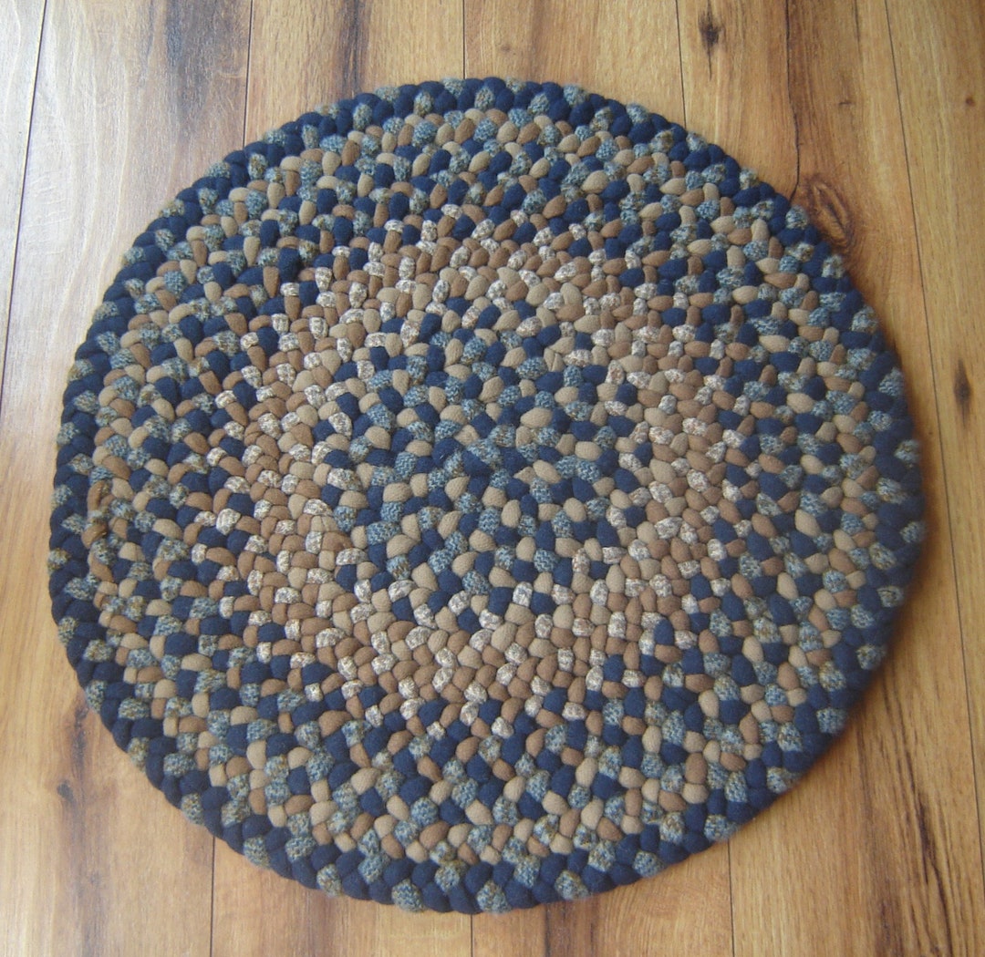 Custom Order Round Braided Wool Rug - Etsy