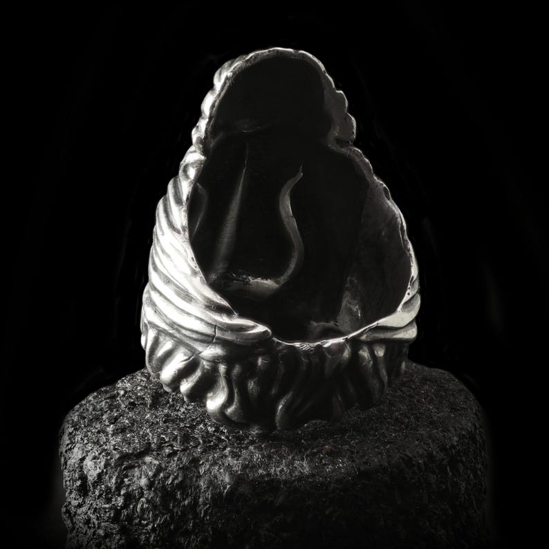 Sterling Silver Lord Shiva Ring Shivji Ring Pink Tourmaline Ring Shiv ...