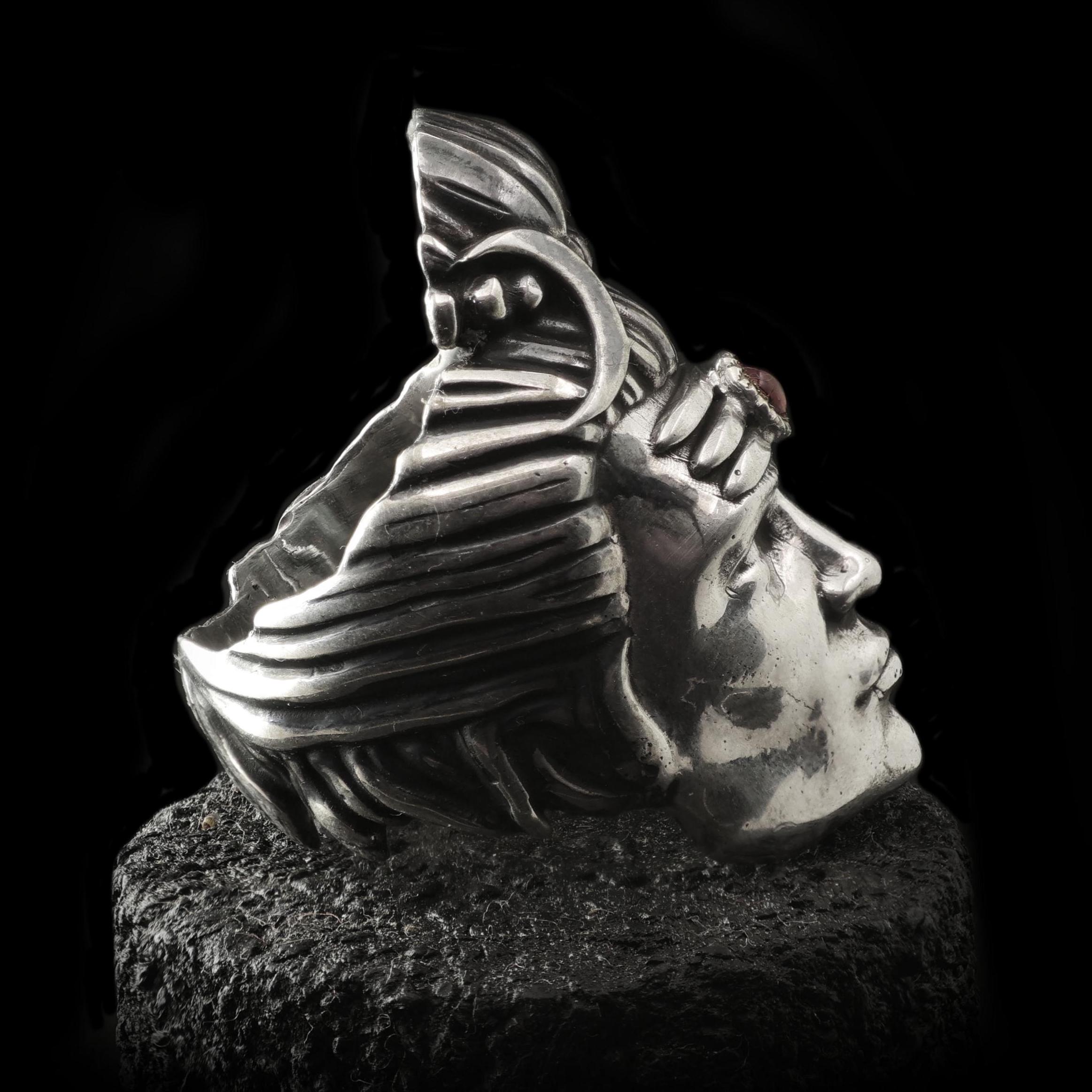 Sterling Silver Lord Shiva Ring Shivji Ring Pink Tourmaline Ring Shiv ...