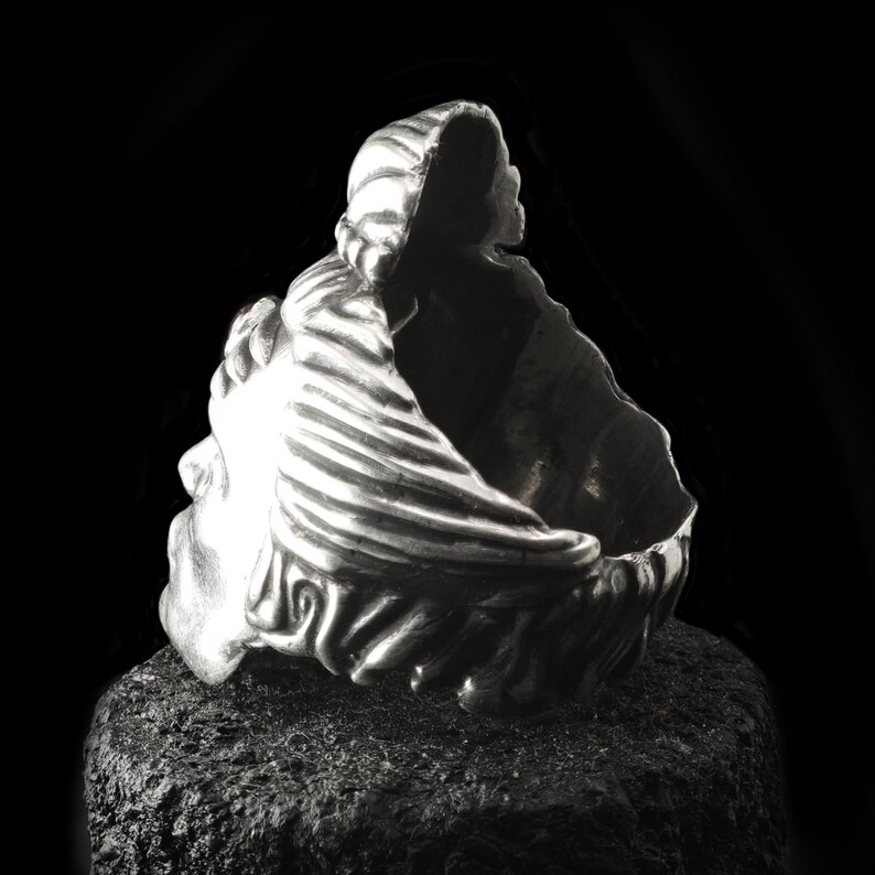 Sterling Silver Lord Shiva Ring Shivji Ring Pink Tourmaline Ring Shiv ...