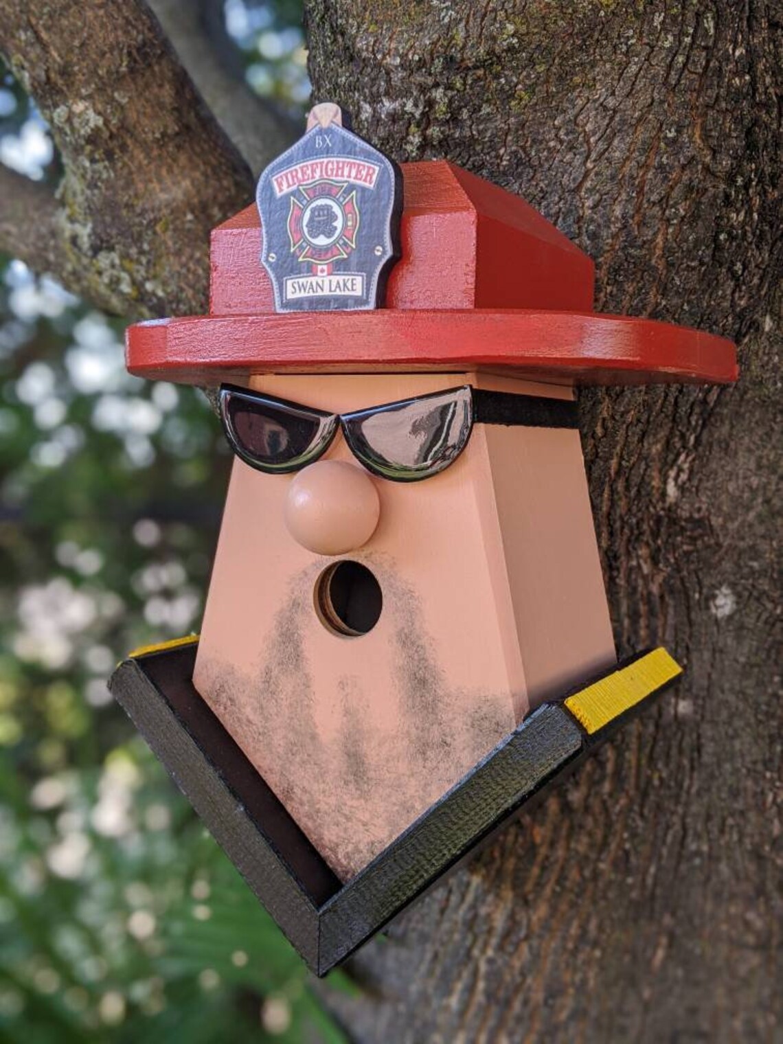 Firefighter Personalized Birdhouse - Etsy