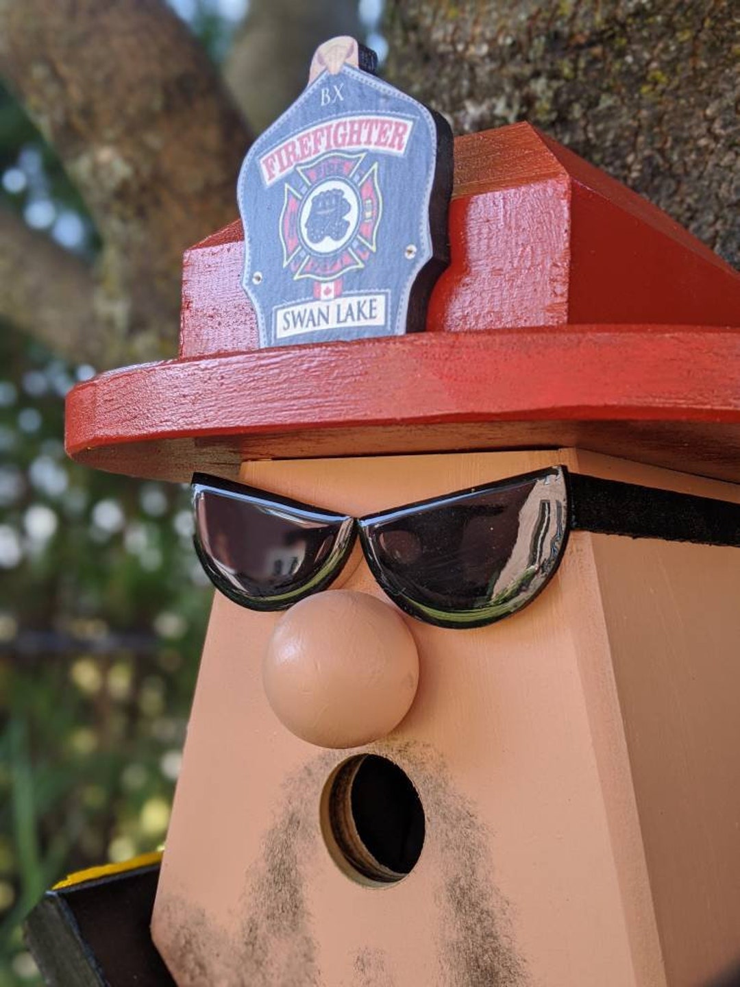 Firefighter Personalized Birdhouse - Etsy