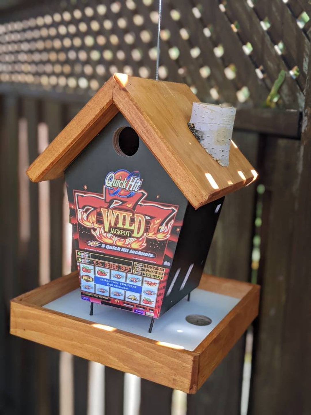 Wild Sevens Slot Machine Bird Feeder - Etsy