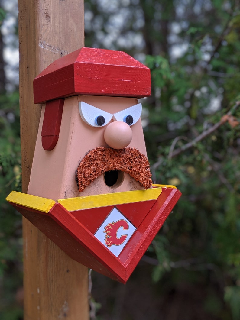 Lanny Mcdonald Inspired Birdhouse, Hockey Fan Gift - Etsy