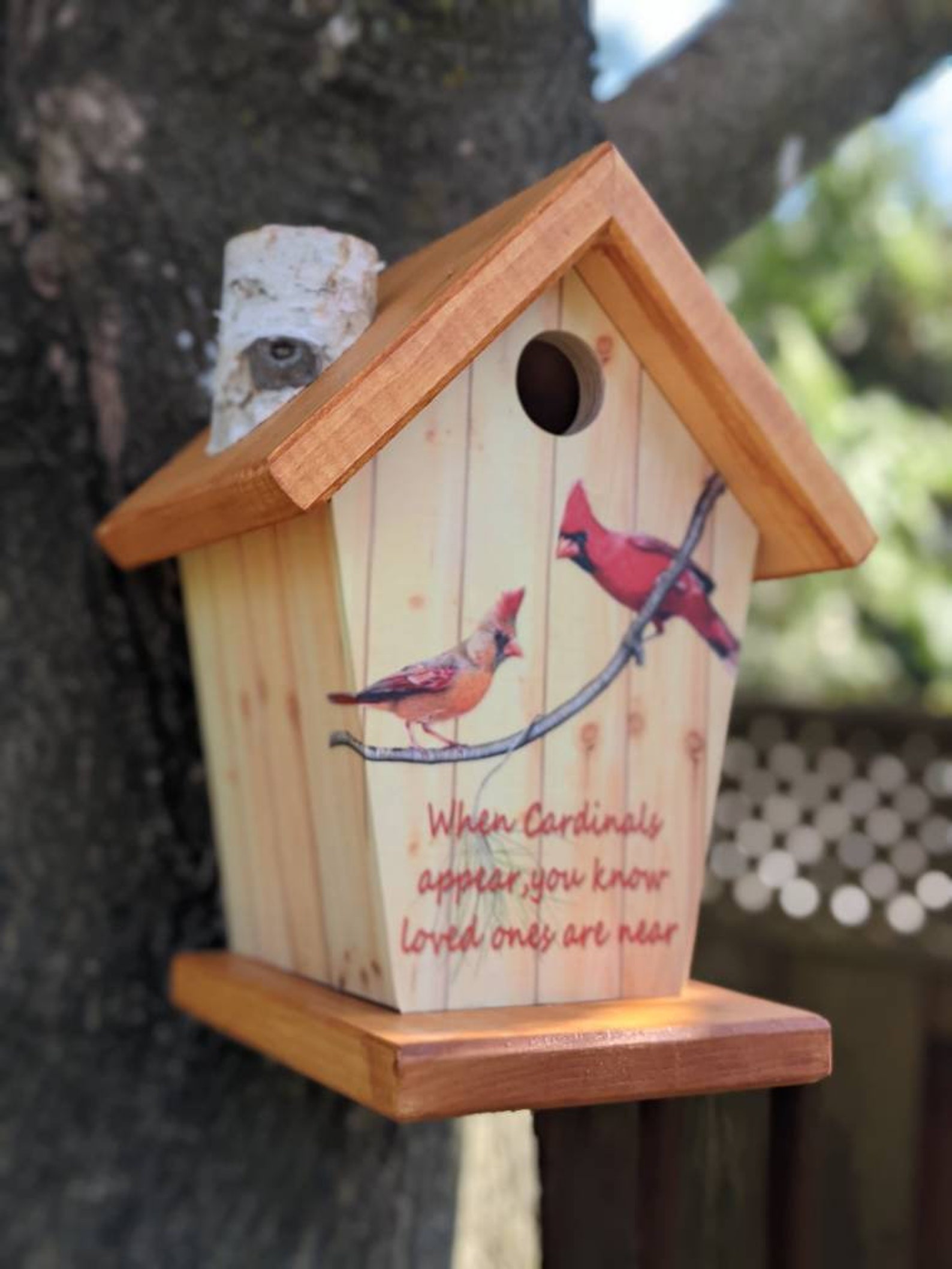 Cardinal Birdhouse | Etsy