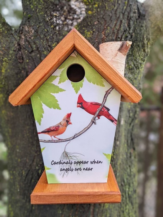 Cardinals Appear When Angels Are Near Birdhouse Etsy